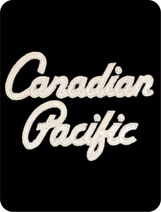 Canadian Pacific 1960's Script Style Lettering Logo - Long Sleeve Work ...