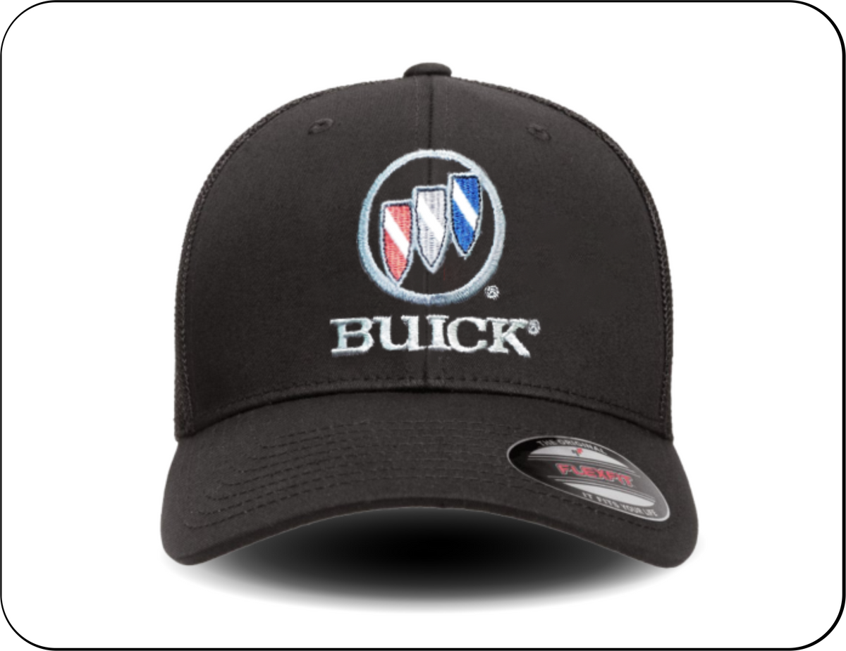 Classic Buick Logo - Flexfit & Truckers Caps – Casual Ts Apparel and ...