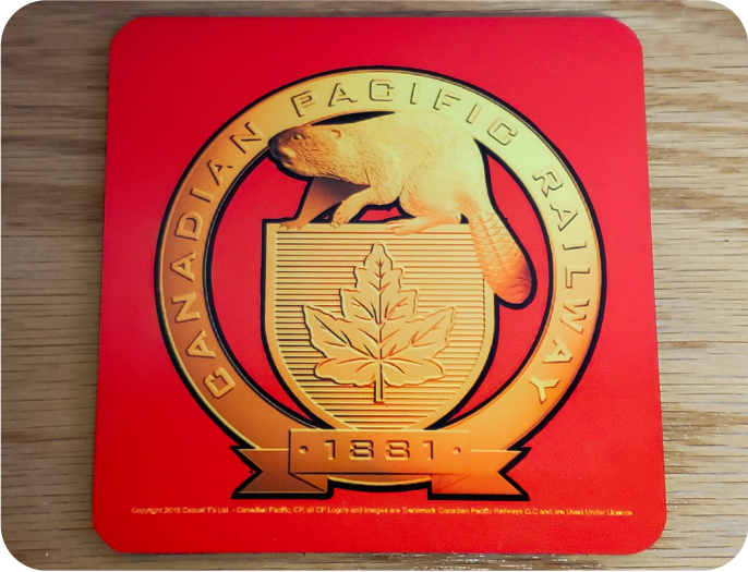 Table Coaster - Canadian Pacific Historic Shield Logo's Coaster Set ...